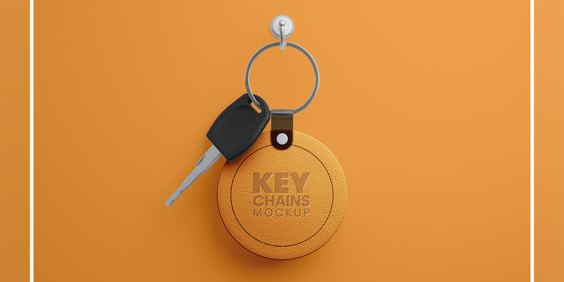 Key Chains Mockup Template 2 #364878 - TemplateMonster