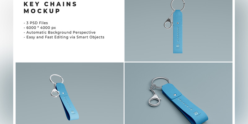 Keychain Mockups Template 2 #334714 - TemplateMonster
