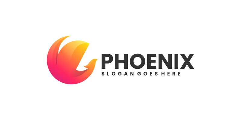 Phoenix Gradient Logo Design 3 #288455 - TemplateMonster