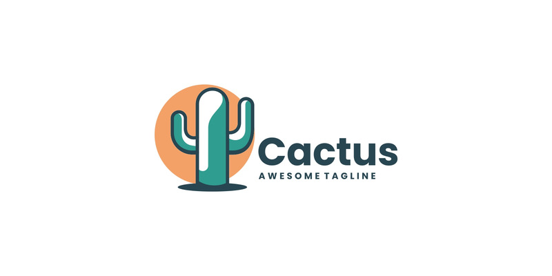Cactus Simple Logo Template #280281 - TemplateMonster