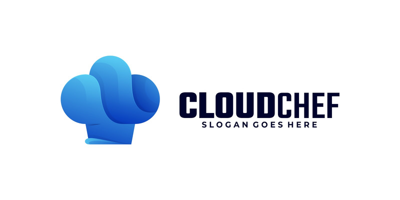 Cloud Chef Gradient Logo Style #194124 - TemplateMonster