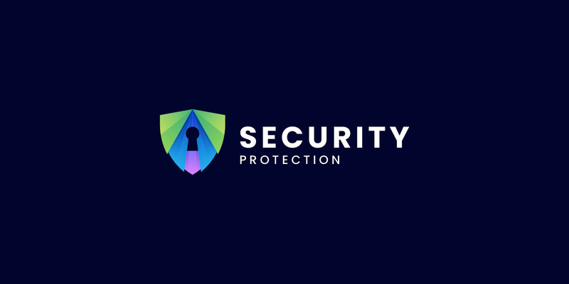 Security Gradient Colorful Logo #326071 - TemplateMonster