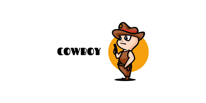 Cowboy Cartoon Logo Style #213396 - TemplateMonster