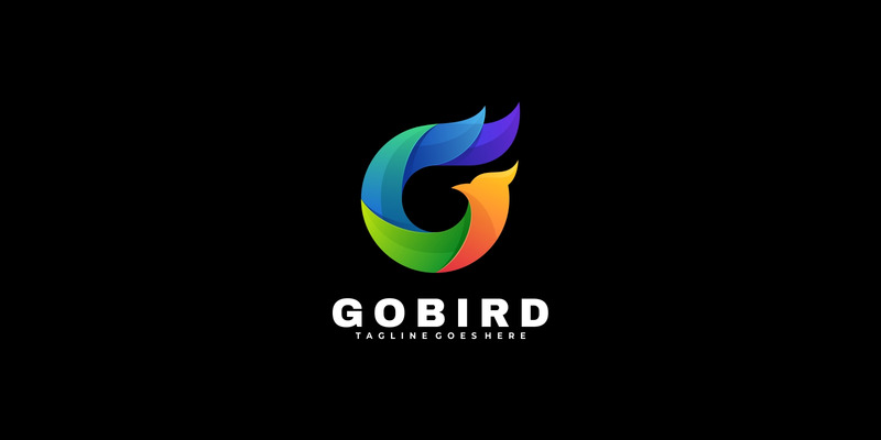 Letter G Bird Colorful Logo #188903 - TemplateMonster