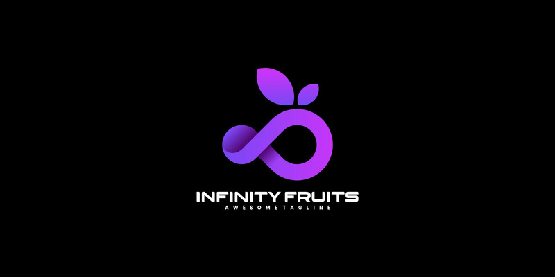 Infinity Fruit Gradient Logo #300582 - TemplateMonster