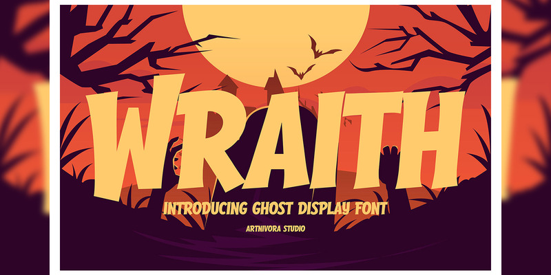 Wraith – Ghost Display-Schriftart #379535 - TemplateMonster