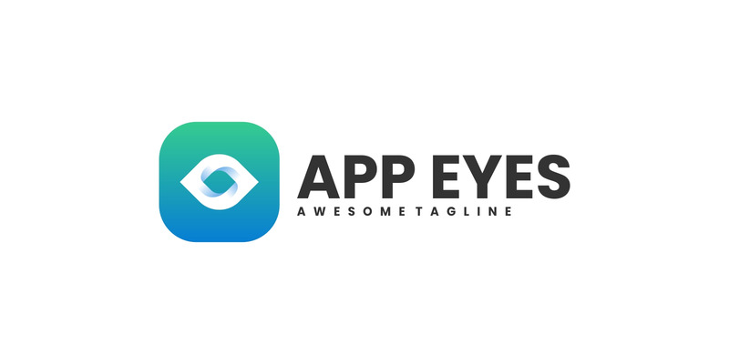 App Eyes Gradient Logo Style #275133 - TemplateMonster