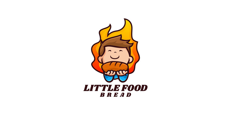 Little Food Cartoon Logo Style #225374 - TemplateMonster