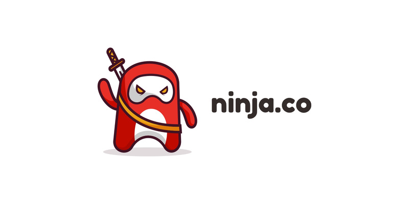Ninja Simple Mascot Logo Style #213672 - TemplateMonster