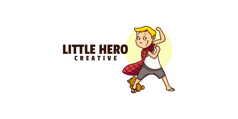 Little Hero Cartoon Logo Style #219781 - TemplateMonster