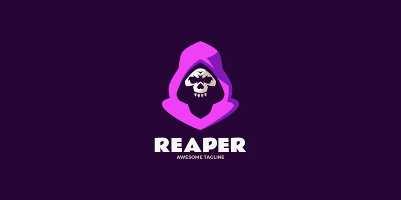 Reaper Simple Mascot Logo 1 #439157 - TemplateMonster
