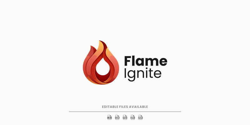 Flame Ignite Gradient Logo #285076 - TemplateMonster