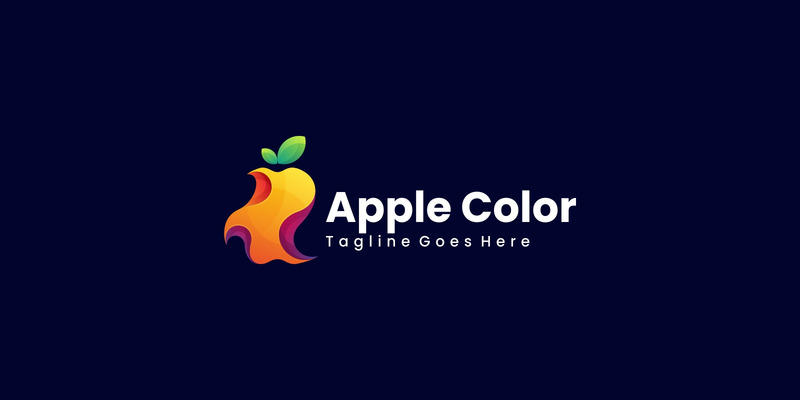 Apple Color Gradient Logo Style #239291 - TemplateMonster