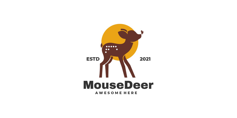 Mouse Deer Badge Logo Style #220222 - TemplateMonster