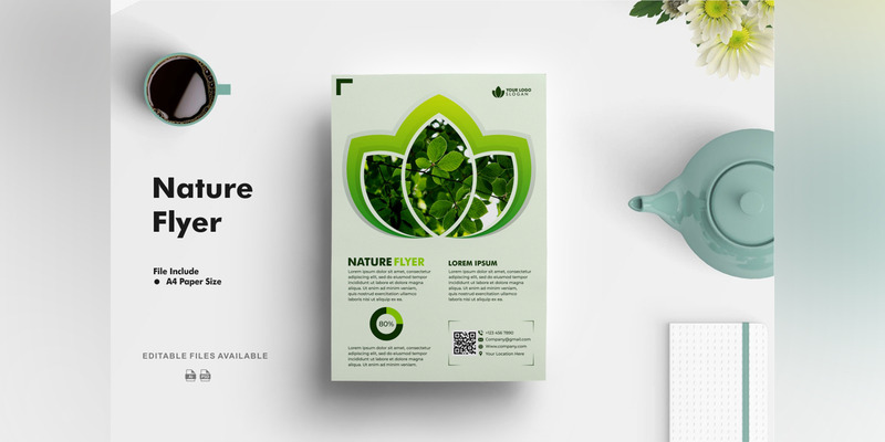 Nature Flyer Template Design #277117 - TemplateMonster