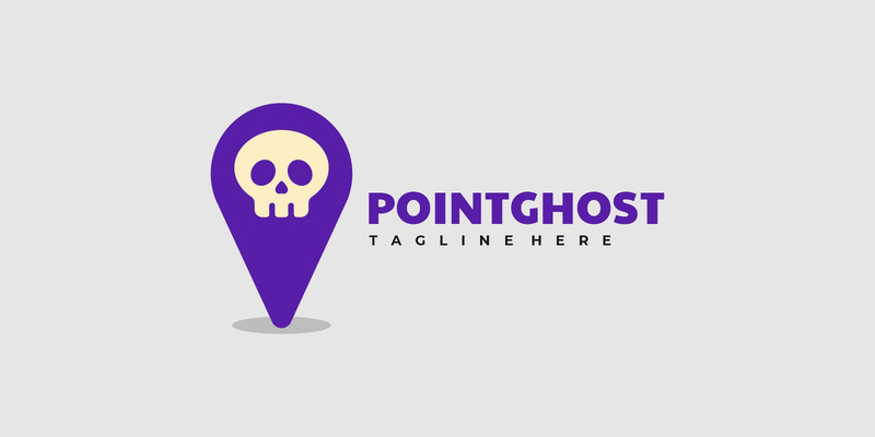 Point Ghost Simple Logo Template #213213 - TemplateMonster