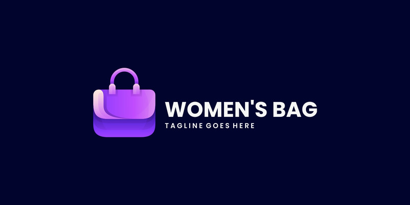 Women's Bag Gradient Logo #231775 - TemplateMonster