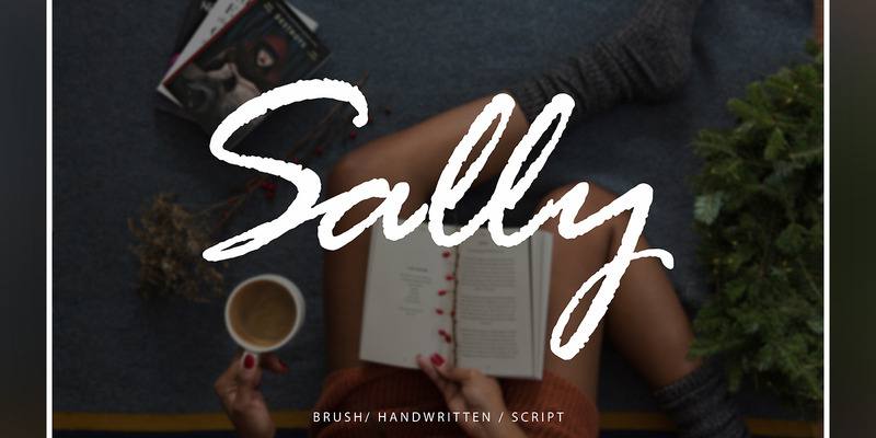 Sally - Fuente Brush Script #338193 - TemplateMonster