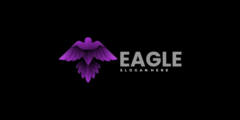 Eagle Gradient Color Logo #227743 - TemplateMonster