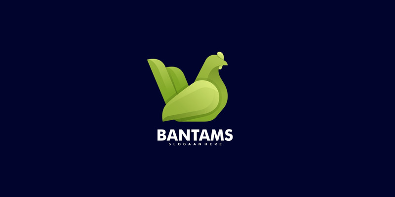 Bantams Gradient Colorful Logo #186330 - TemplateMonster