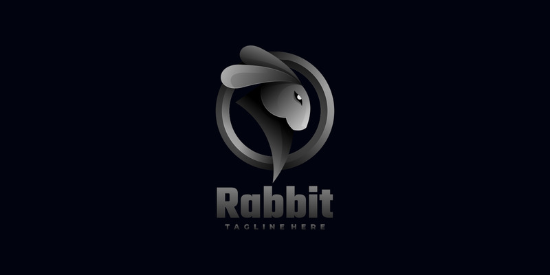 Rabbit Gradient Colorful Logo #185666 - TemplateMonster