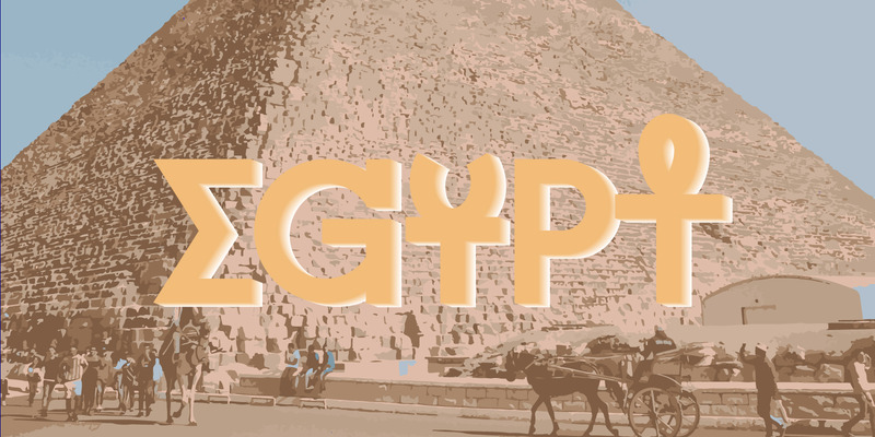 Horus - Fuente de estilo jeroglífico de Egipto