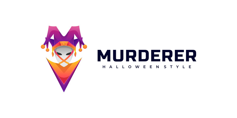 Murderer Gradient Colorful Logo #195775 - TemplateMonster