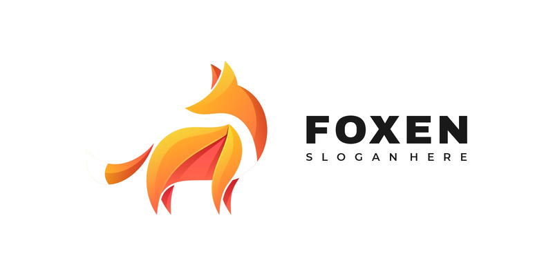 Foxen Gradient Color Logo Style #205031 - TemplateMonster