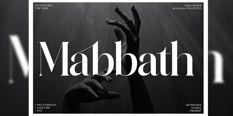 Mabath - Fuente de visualización Serif - TemplateMonster