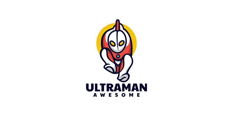 Ultraman Mascot Cartoon Logo #230015 - TemplateMonster