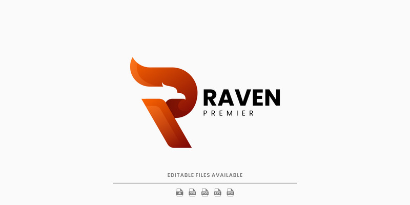 Letter R - Raven Gradient Logo #247273 - TemplateMonster
