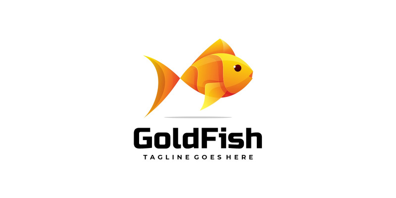 Goldfish Gradient Logo Template #221279 - TemplateMonster
