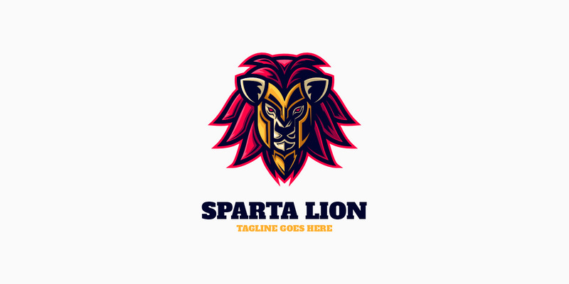 Sparta Lion E- Sport and Sport Logo #443274 - TemplateMonster