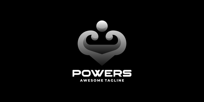 Abstract Powers Gradient Logo #250504 - TemplateMonster