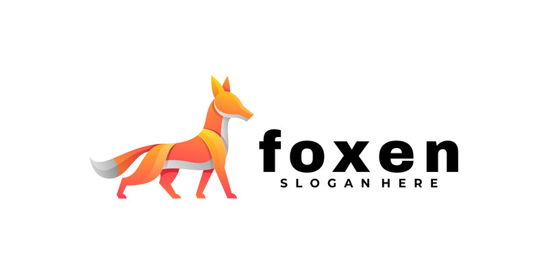 Foxen Gradient Logo Style #191503 - TemplateMonster