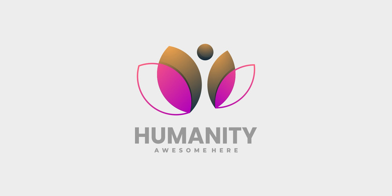 Humanity Gradient Logo Design #235879 - TemplateMonster