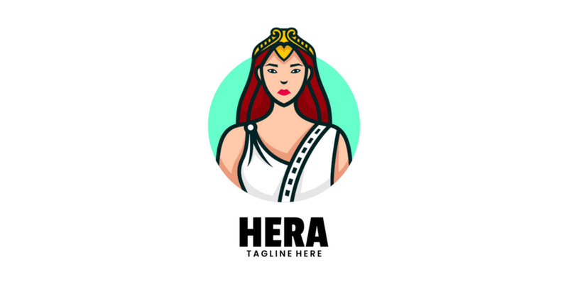 Hera Mascot Cartoon Logo Style #328240 - TemplateMonster