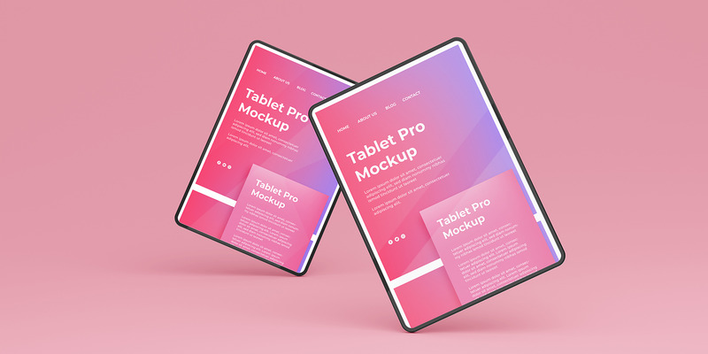 Bundle Tablet Pro Mockup Template #313473 - TemplateMonster