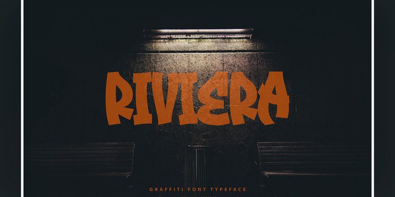 Riviera - Graffiti Font Template #346012 - TemplateMonster