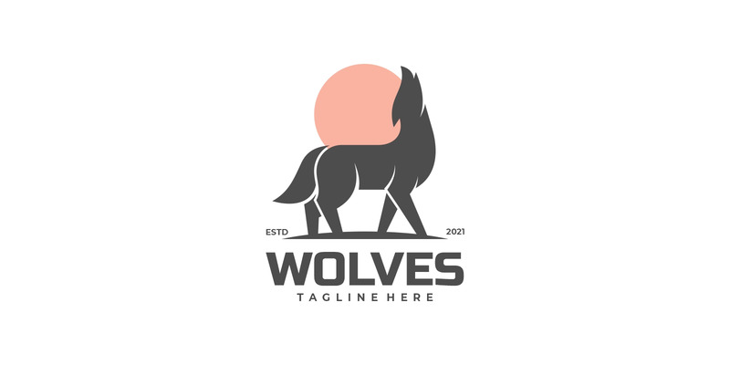 Wolves Silhouette Logo Style #220231 - TemplateMonster