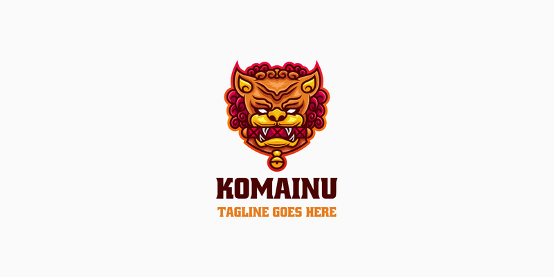 Komainu Simple Mascot Logo #496292 - TemplateMonster