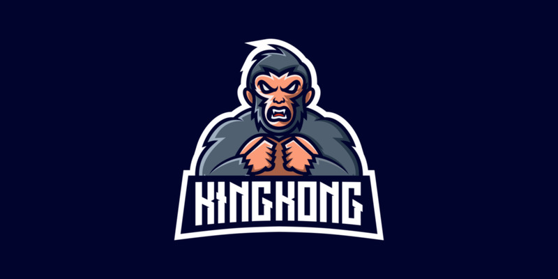 King Kong E- Sport and Sport Logo #335766 - TemplateMonster
