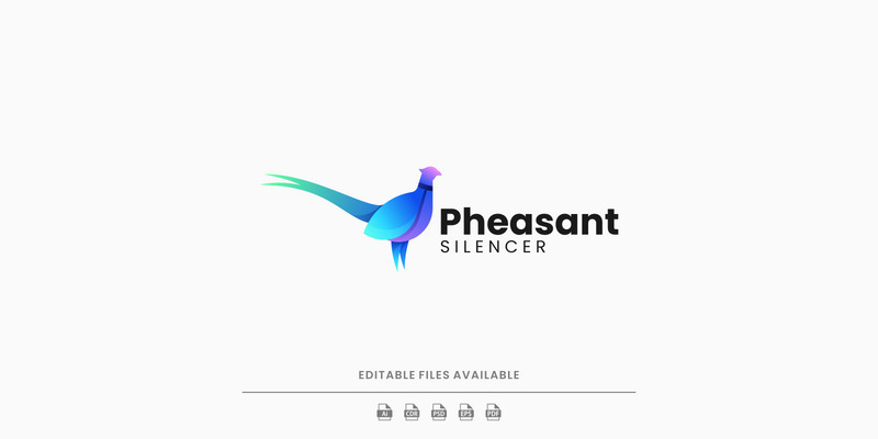 Pheasant Gradient Logo Template #274137 - TemplateMonster