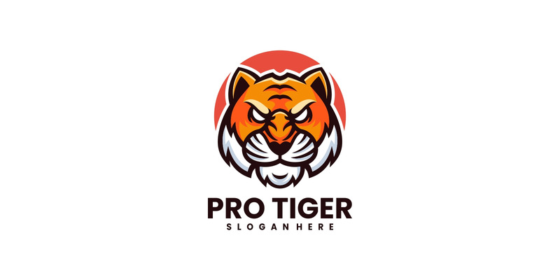 Tiger Simple Mascot Logo Vol.3 #273911 - TemplateMonster