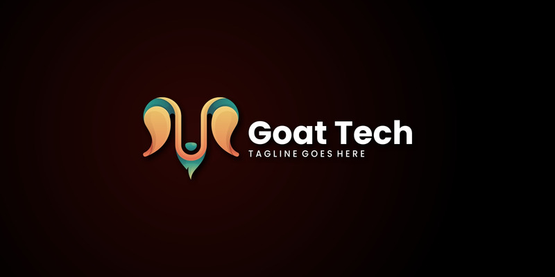 Goat Tech Gradient Logo Style #239813 - TemplateMonster