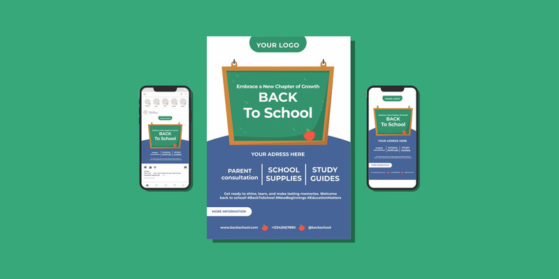 Back Too School Bundle Template #340641 - TemplateMonster