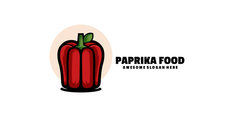 Paprika Food Simple Logo Style #217320 - TemplateMonster