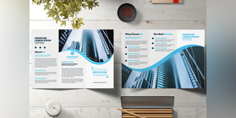 Business Tri-Fold Brochure Template 1 - TemplateMonster