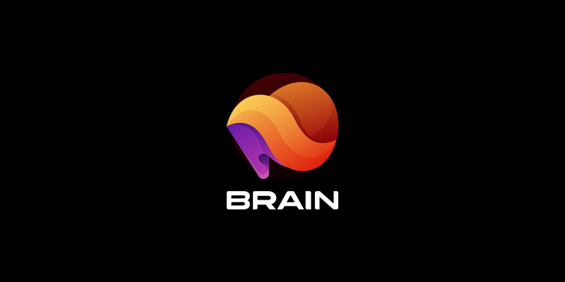 Brain Gradient Colorful Logo Design #254886 - TemplateMonster