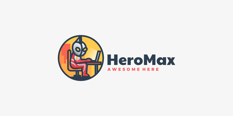 Hero Max Cartoon Logo Style #231336 - TemplateMonster